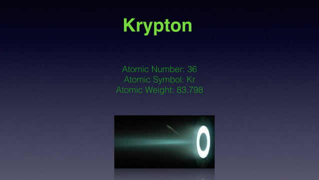 Krypton science project | PDF | Chemistry | Science