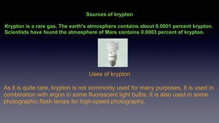 Krypton science project | PDF