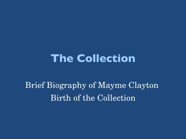 Mayme Clayton Library and Museum | PPT