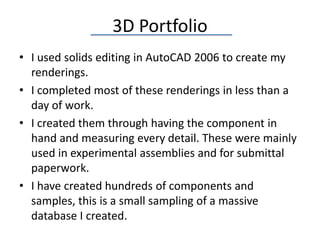 Krystal Sayers AutoCAD Portfolio | PPT