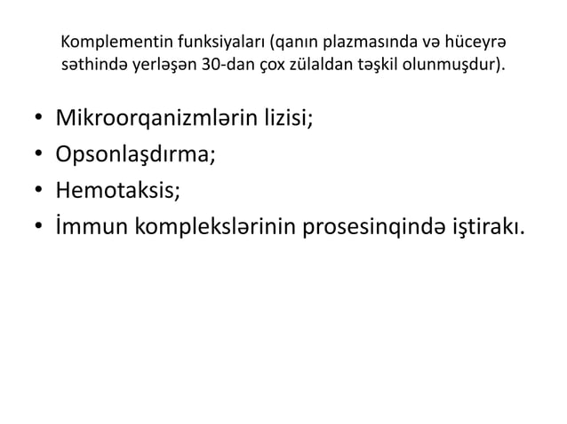 Komplement sistemi | PPT