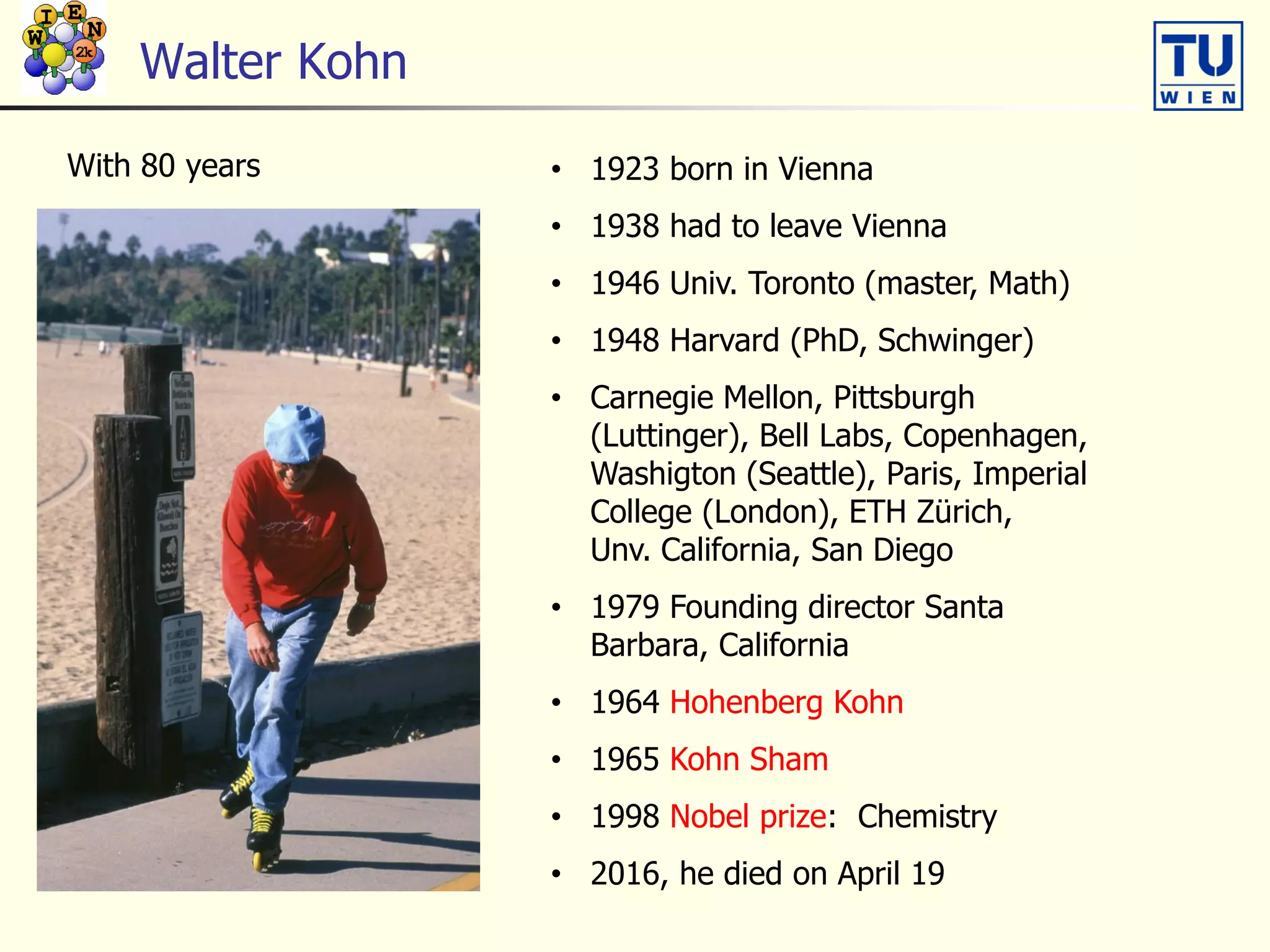 Density functional theory (DFT) and the concepts of the augmented-plane ...