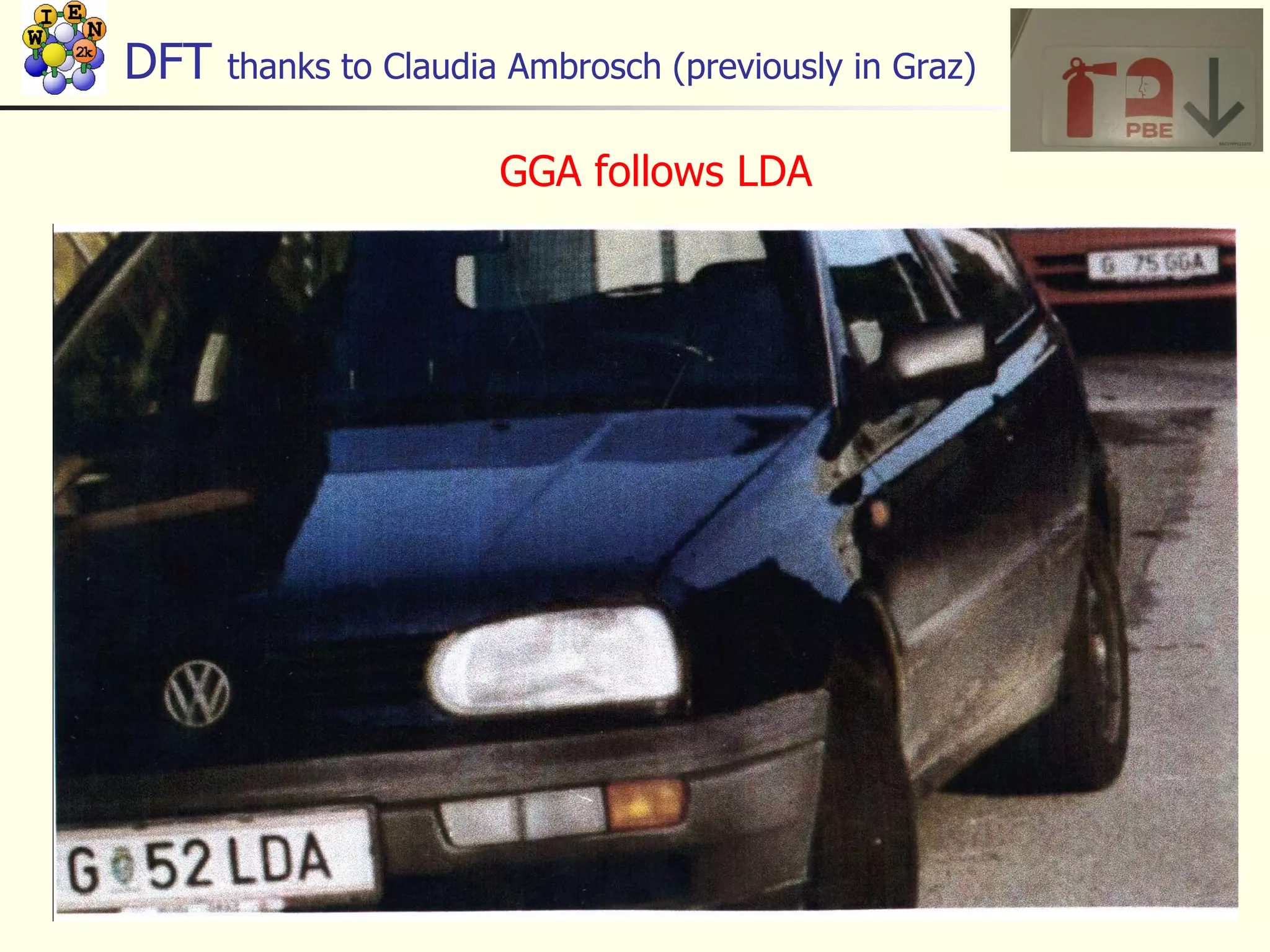 Density functional theory (DFT) and the concepts of the augmented-plane ...