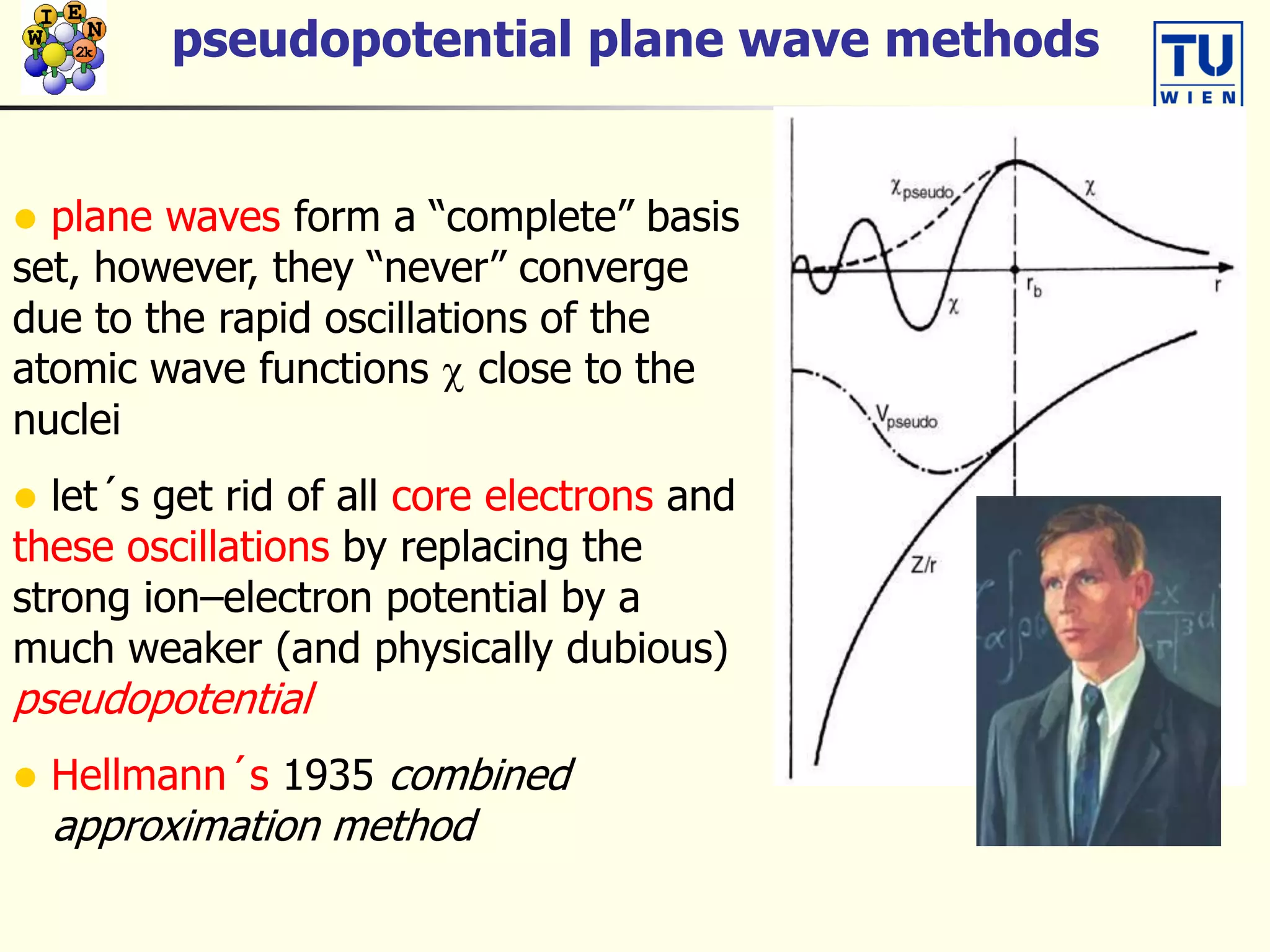 Density Functional Theory Dft And The Concepts Of The Augmented Plane