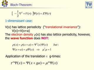 Density functional theory (DFT) and the concepts of the augmented-plane ...