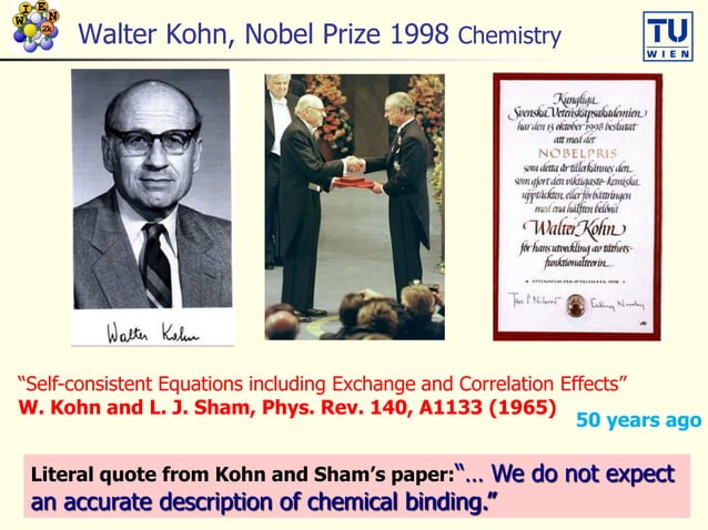 Density functional theory (DFT) and the concepts of the augmented-plane ...