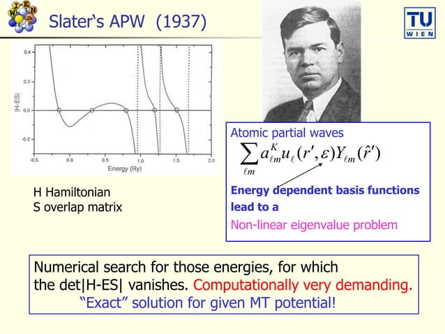 Density functional theory (DFT) and the concepts of the augmented-plane-wave plus local orbital ...