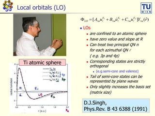 Density functional theory (DFT) and the concepts of the augmented-plane ...