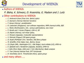 Density functional theory (DFT) and the concepts of the augmented-plane ...