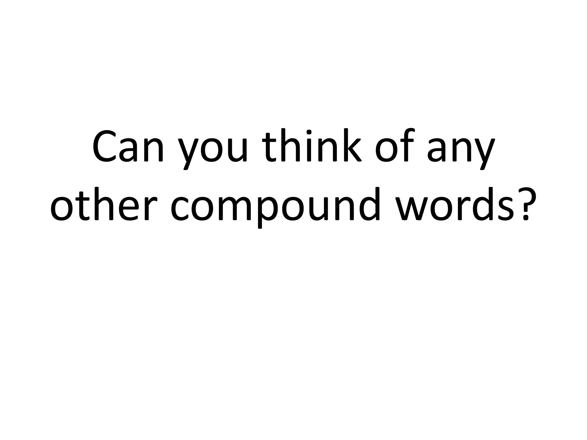 KS1 Compound Words Spelling Test | PPTX