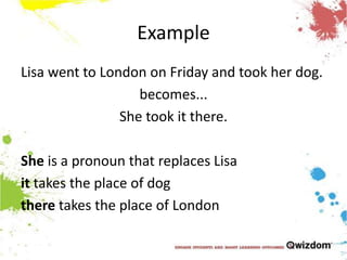 KS2 English: Nouns and Pronouns | PPT