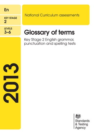 Ks2 Glossary of Terms | PDF
