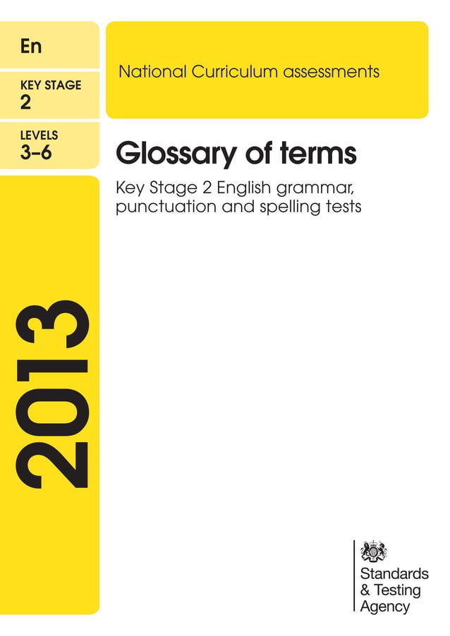 Ks2 Glossary of Terms | PDF