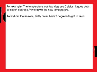 How To Do KS2 Mental Maths Paper SATs Negative Number Questions | PPT