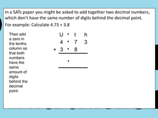 How To Do KS2 Maths A SATs Addition Questions (Part 1) | PPTX | Physics ...