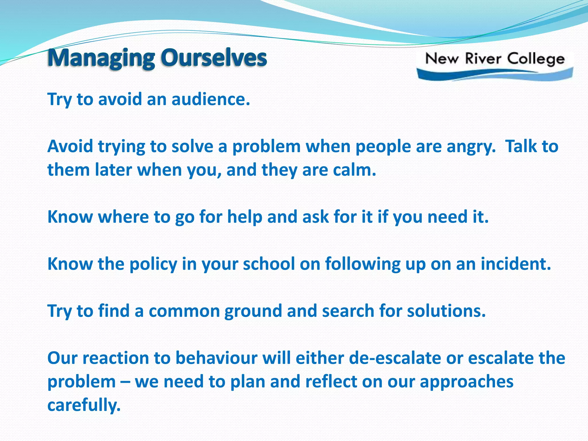 Positive Behaviour Management. | PPTX