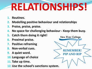 Positive Behaviour Management. | PPTX