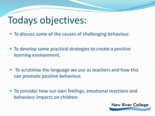 Positive Behaviour Management. | PPTX