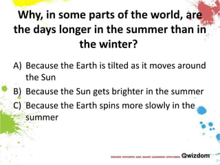 KS2 Science Earth, Moon and Sun | PPTX