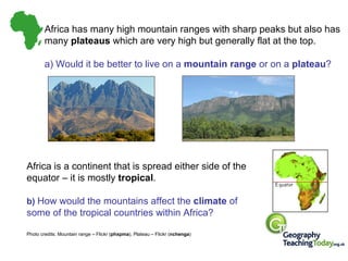 Ks3 africa 1_diversecontinent | PPT