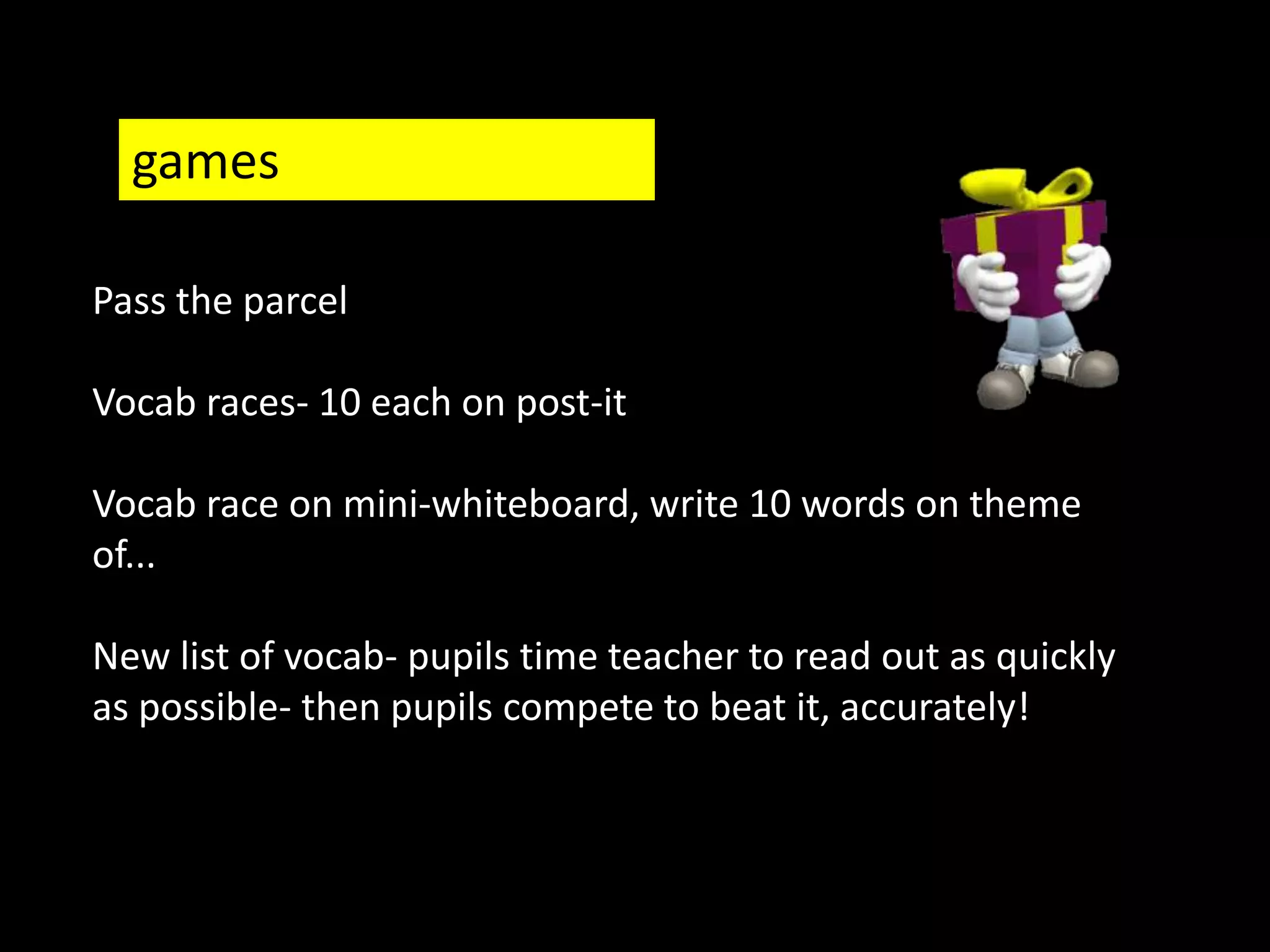 Creative MFL ideas for KS3 and KS4 | PPTX