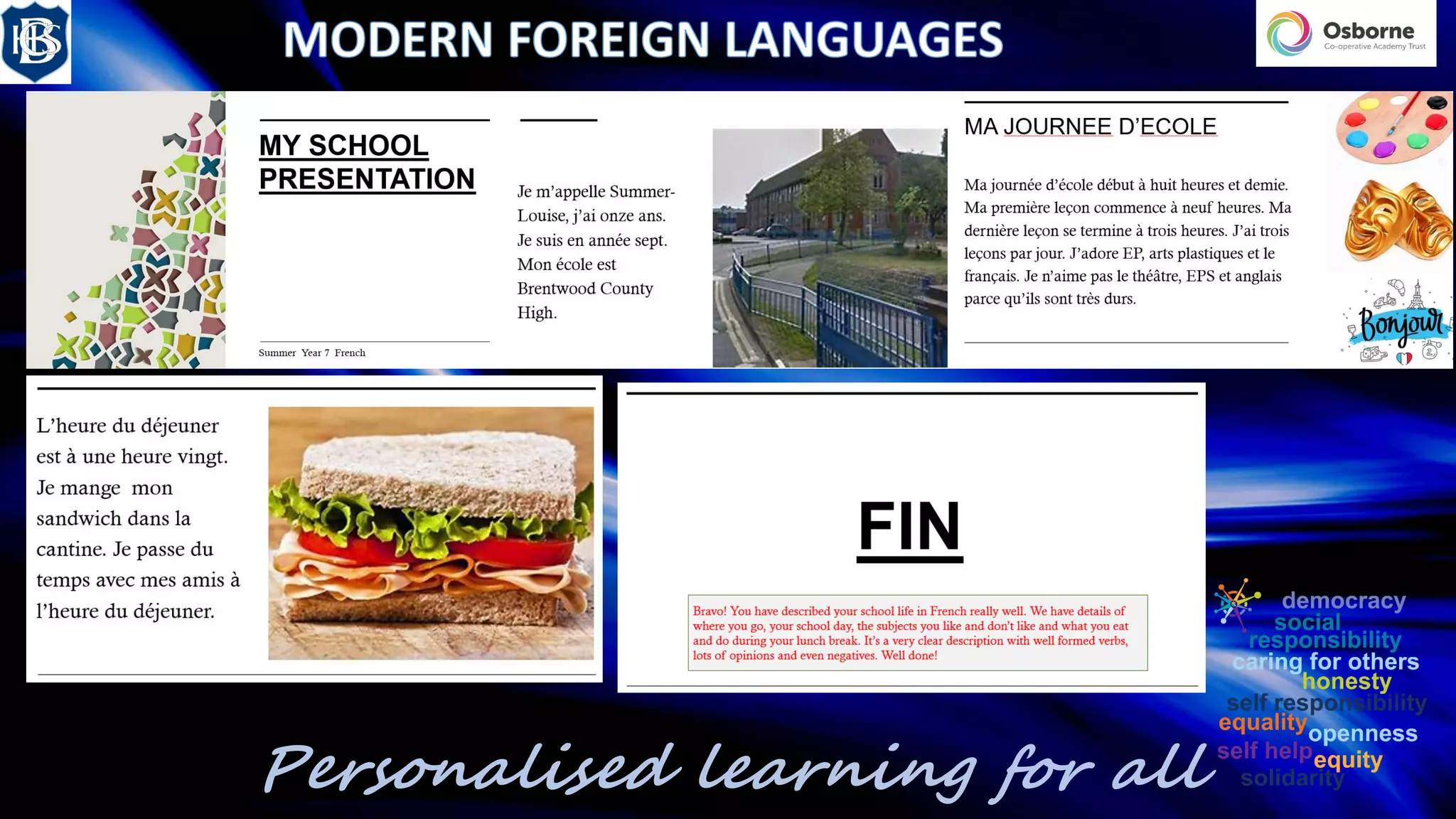 KS3 work completed during home learning | PPT
