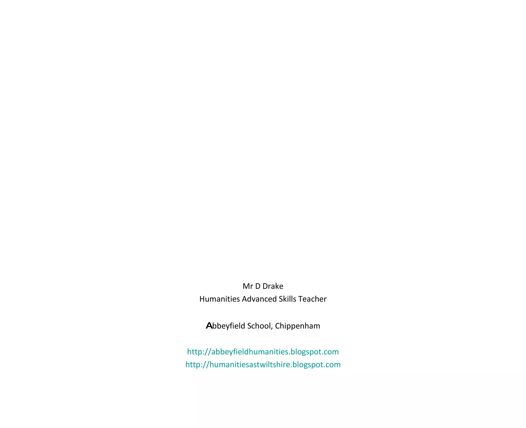 Ks3 Abbeyfield Humanities Learning Wheel 2009 | PPT