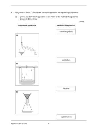 Ks3 science 2003 t3 6 paper 1 | PDF