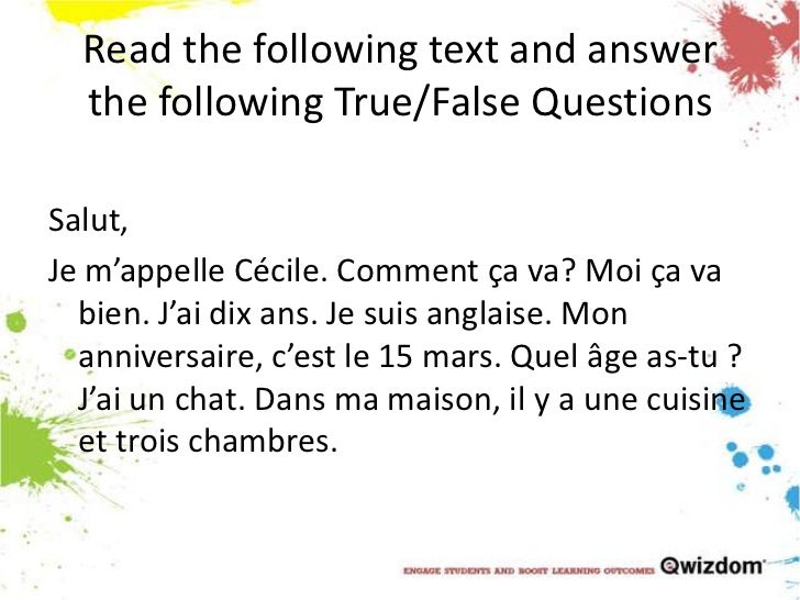 KS3 Year 7 French Test ks3-year-7-french-test