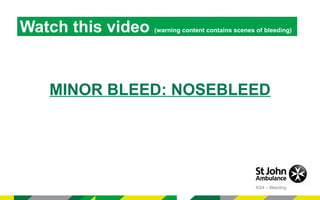 ks4-bleeding.pptx first aid how to manage injuries | PPTX
