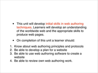 KS4 Btec Unit 11 Website Review | PDF