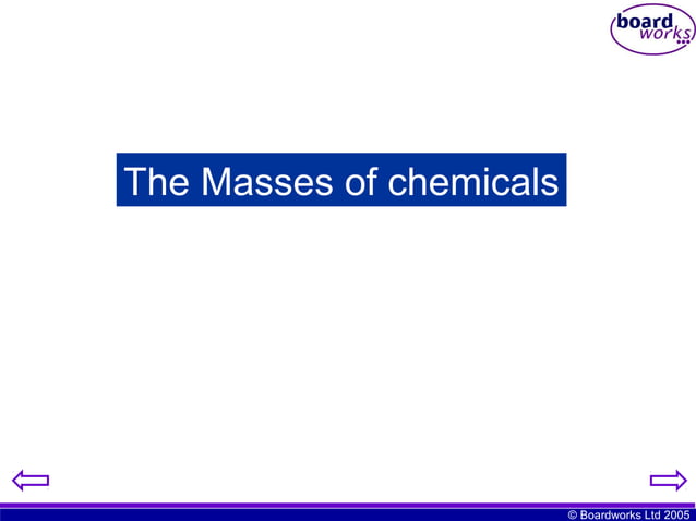 Ks4 quantitative chemistry (boardworks) | PPT