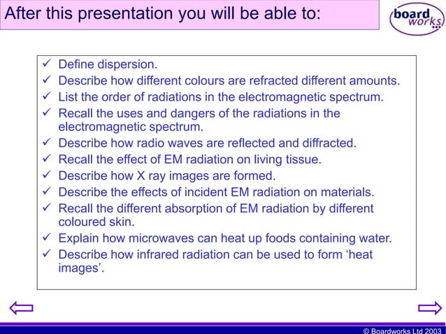 KS4 Waves - Dispersion and Electromagnetic Radiation.ppt