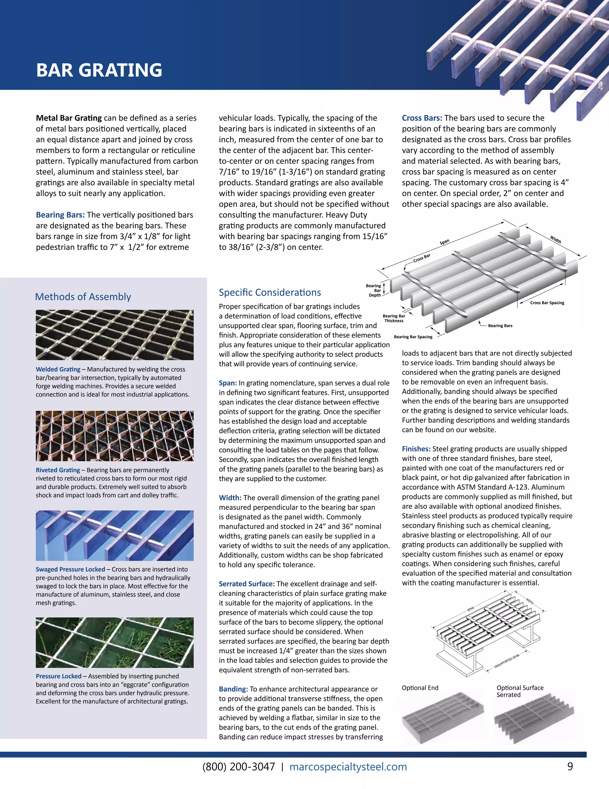 Marco Specialty Steel - General Lines Catalog | PDF