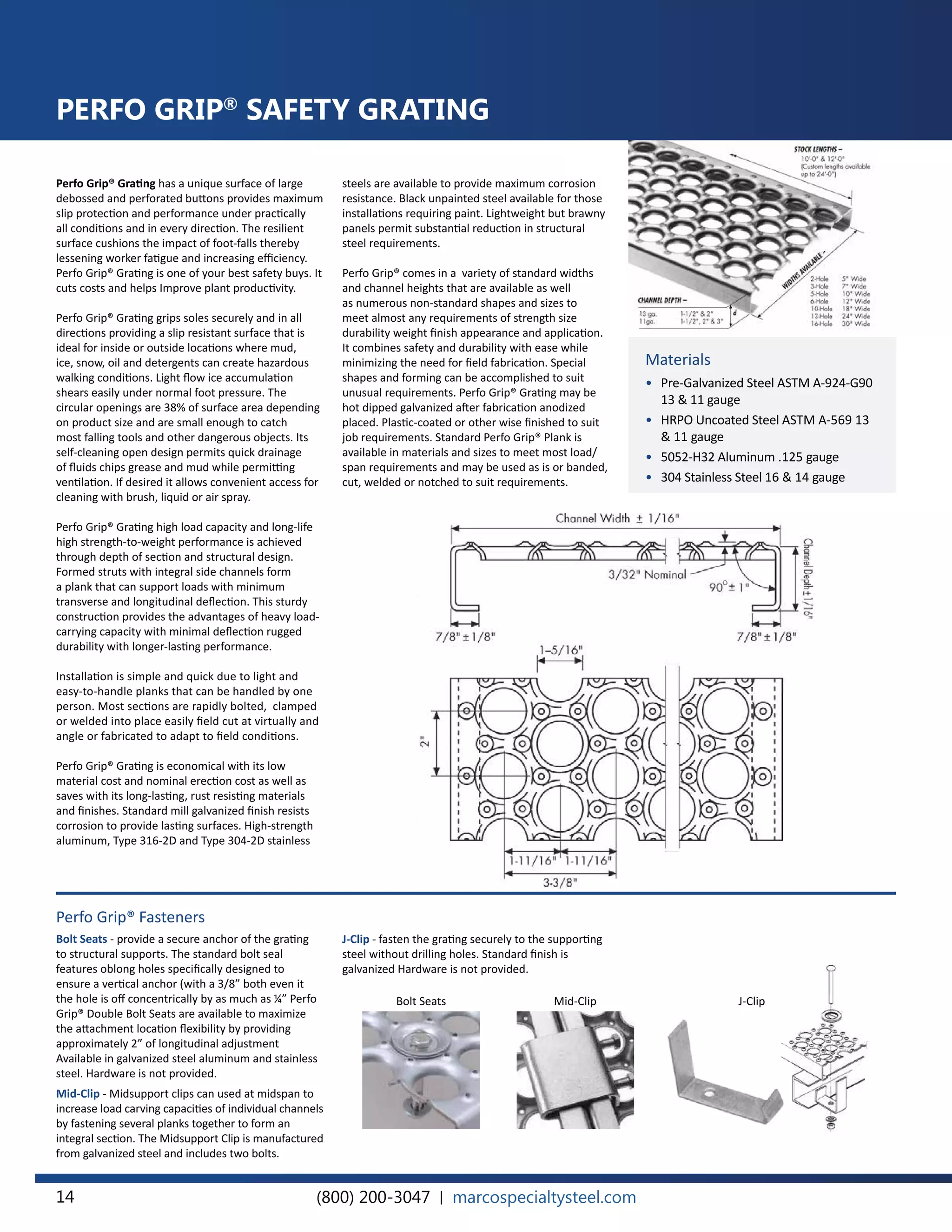 Marco Specialty Steel - General Lines Catalog | PDF