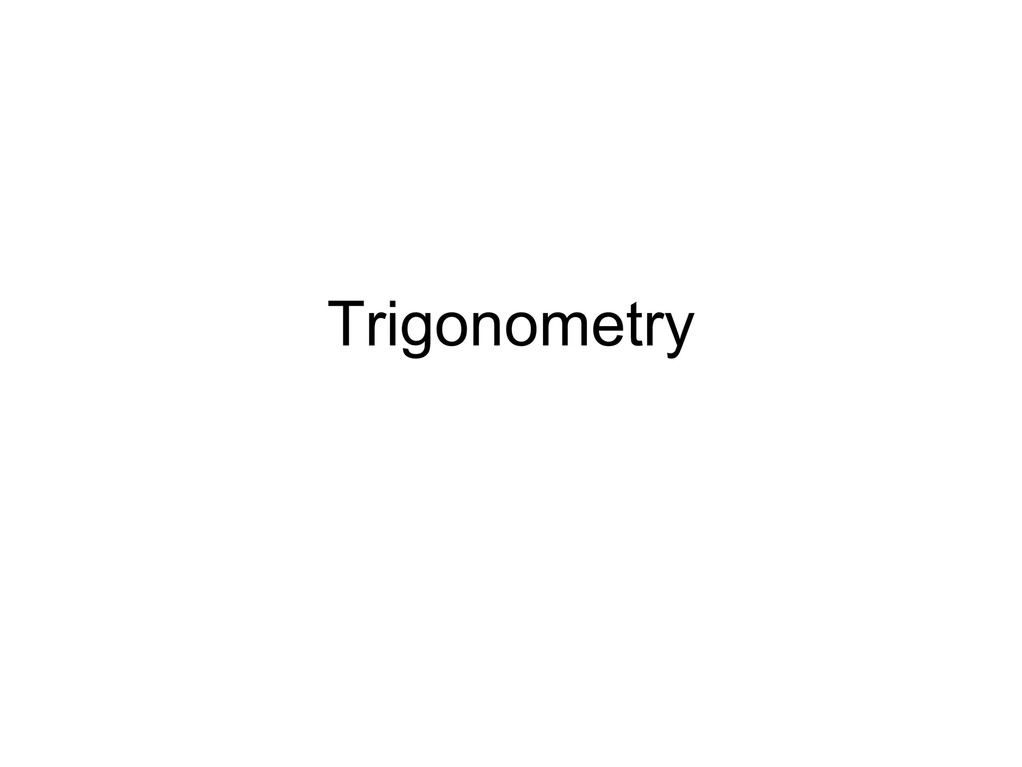Ks5 trigonometry | PPT