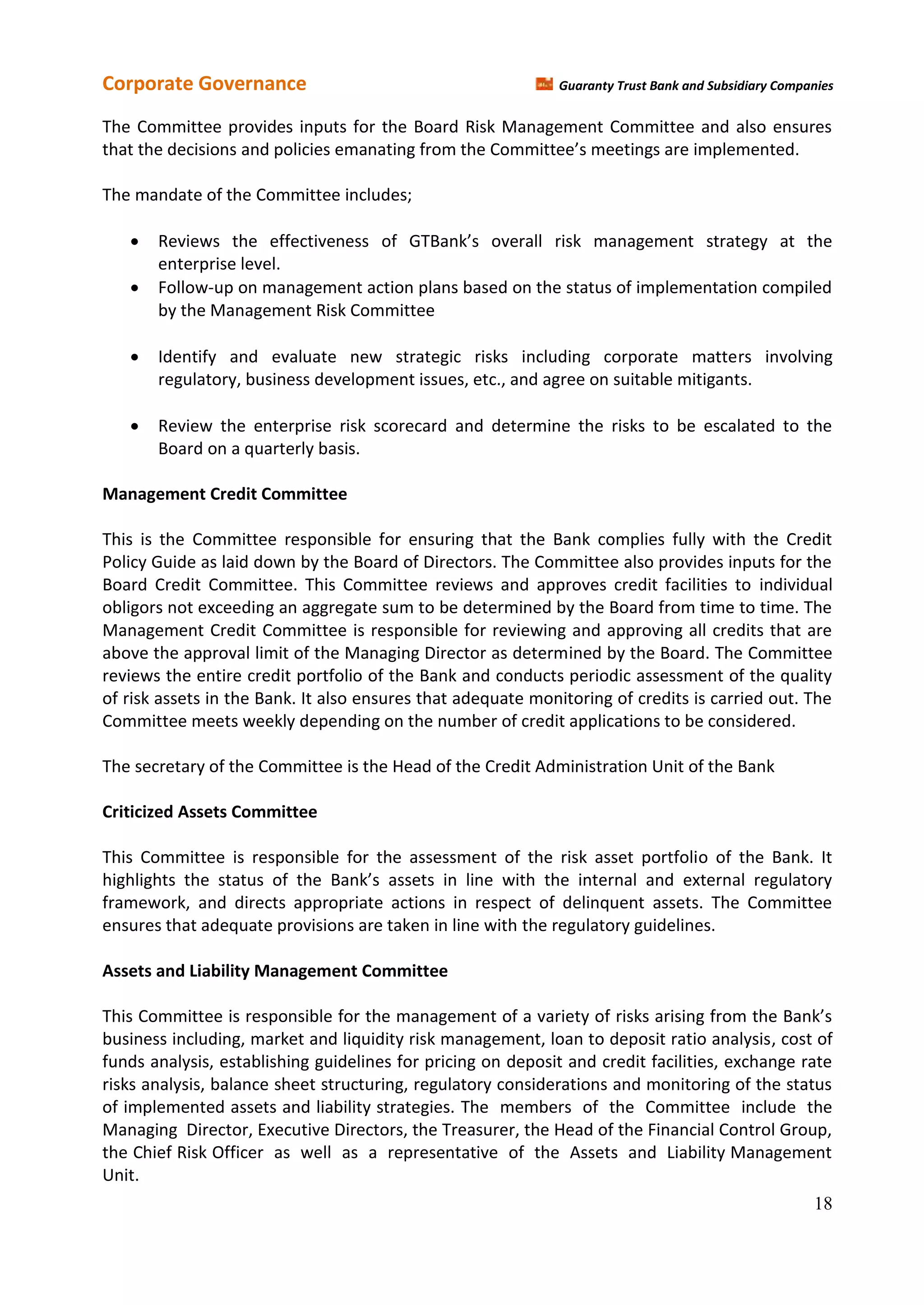 GTBank annual report 2015 | PDF