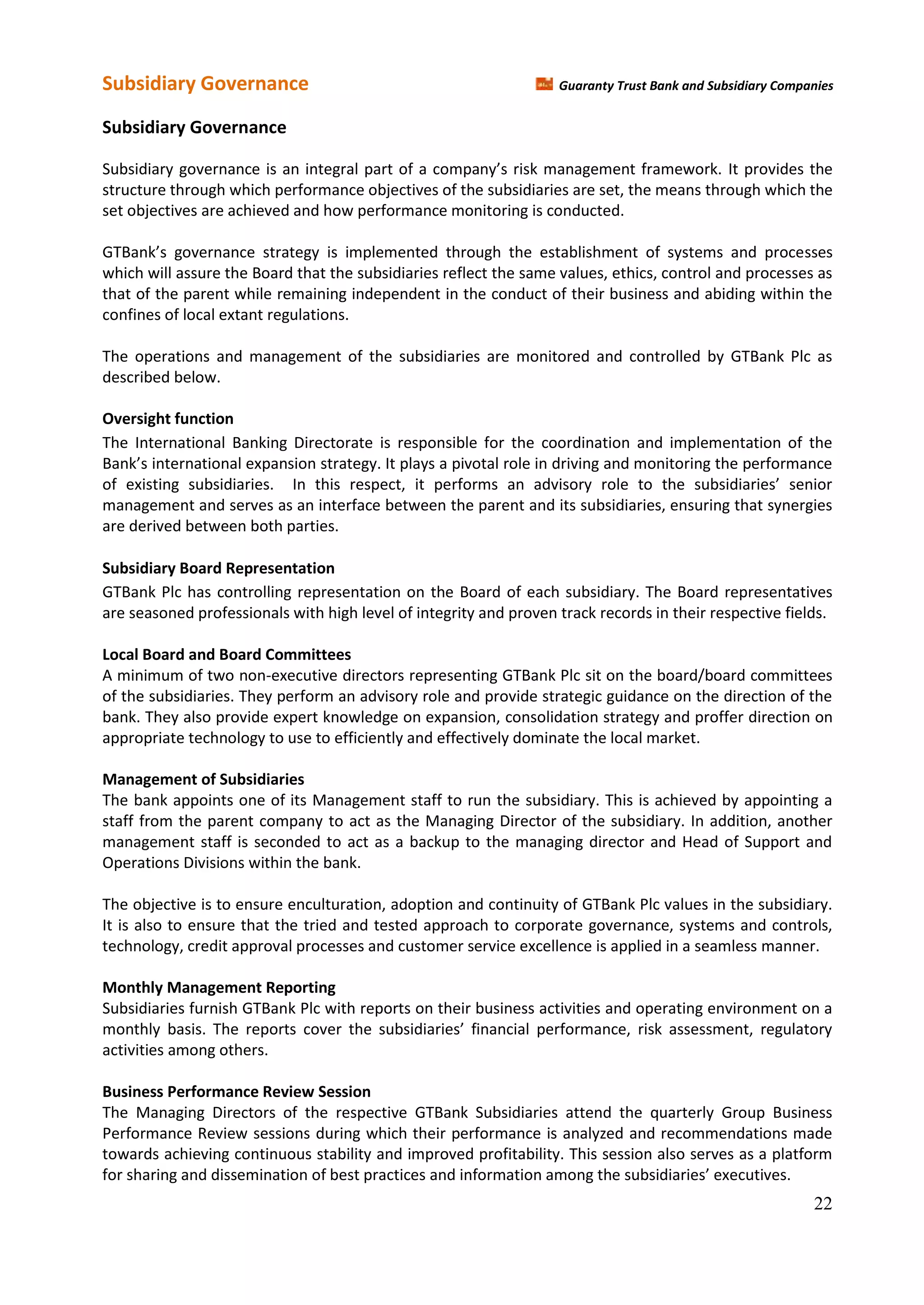 GTBank annual report 2015 | PDF