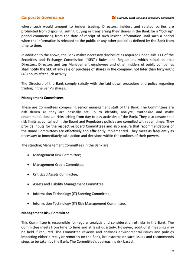 GTBank annual report 2015 | PDF