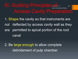 Access Cavity Prepration | PPTX