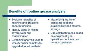 Grease Analysis Blitz for Saudi Arabia; Sampling and Analysis | PPT
