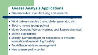 Basics of Grease Sampling: Grease Thief Goes to KSA | PPTX