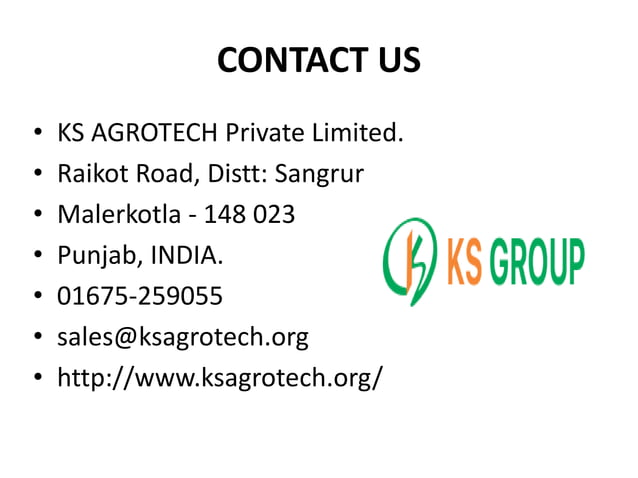 Ks agro tech | PPT