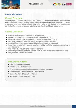Ksa labour law | PDF