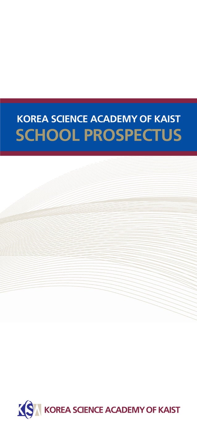 Ksa Of Kaist School Prospectus | PDF