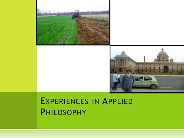 Experiences in Applied Philosophy | PPT