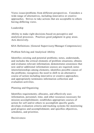 KSAs – KnowledgeSkillsAbilities[Taken from the Federal Gover.docx