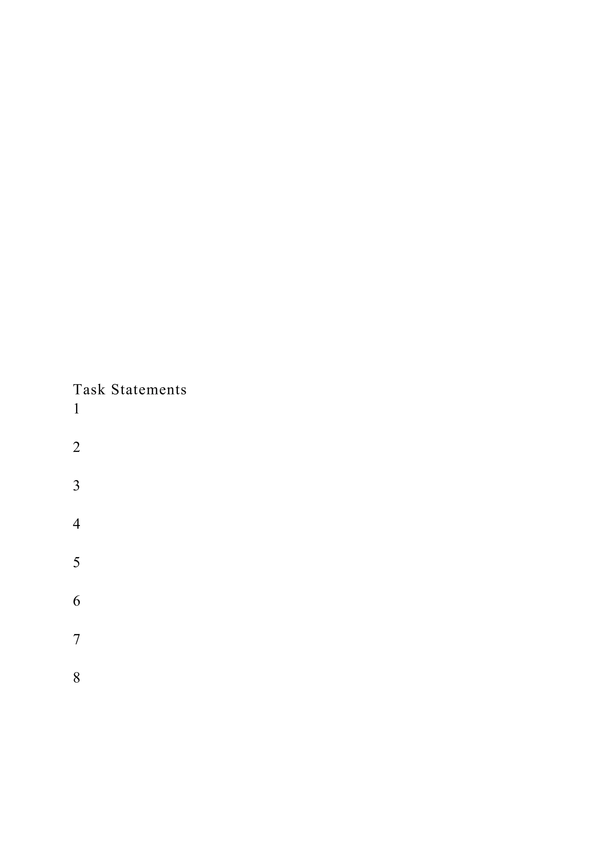 KSA Statements Human Resource ReceptionistStudent Name.docx
