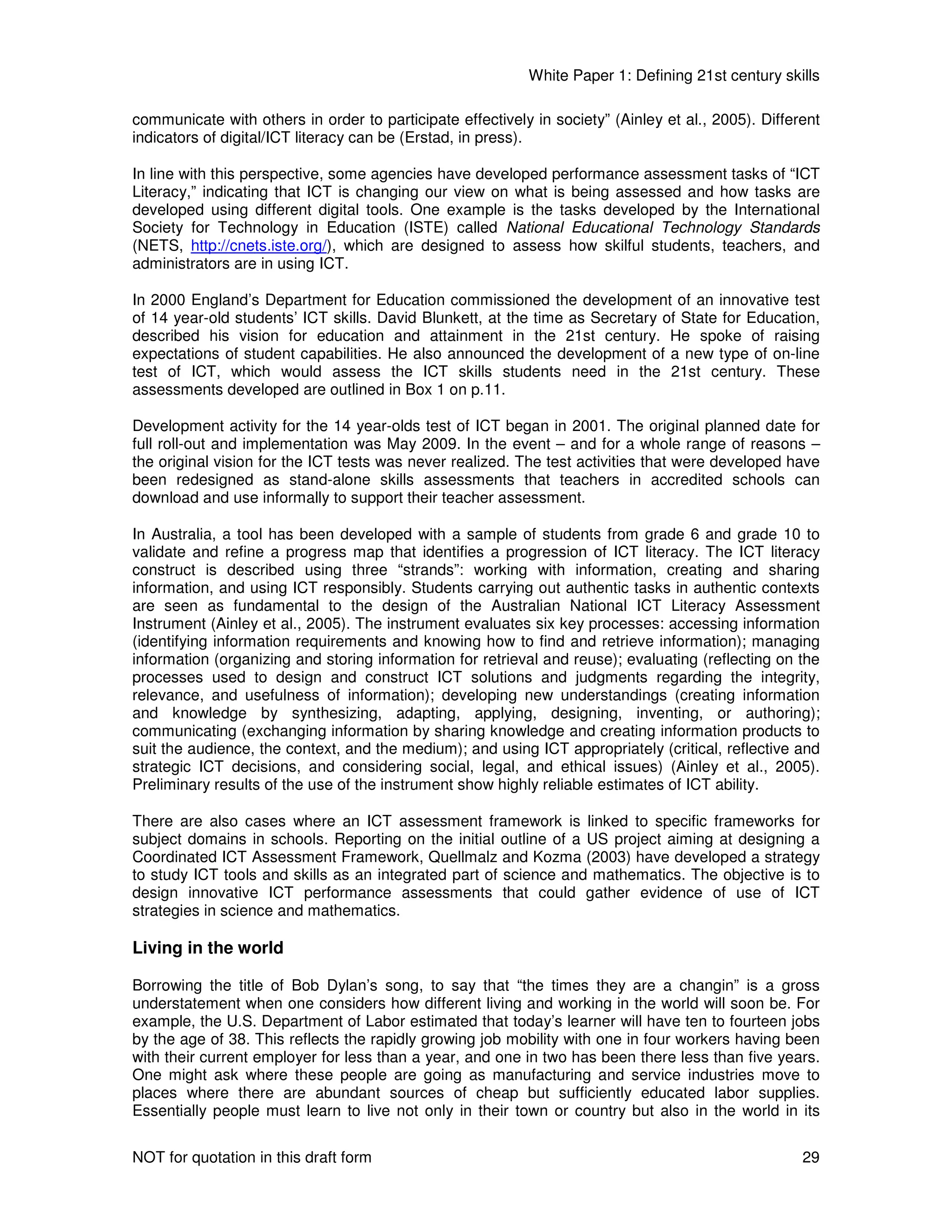 Ksave framework - defining 21st-century_skills_-_extract | PDF