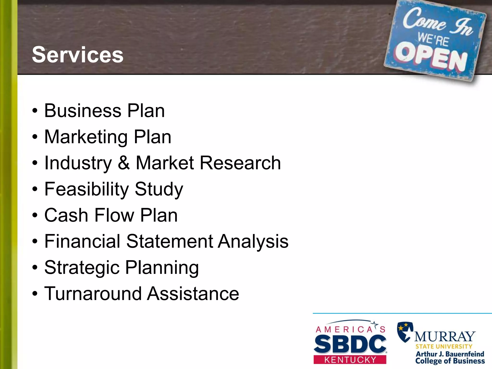 Kentucky SBDC Presentation | PDF
